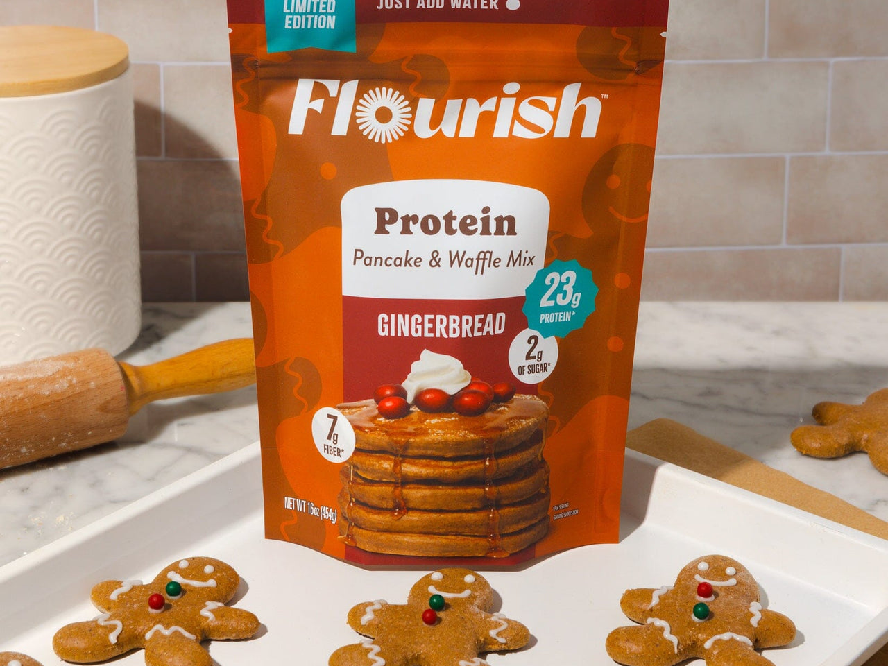Low-Cal Gingerbread Cookies – Flourish