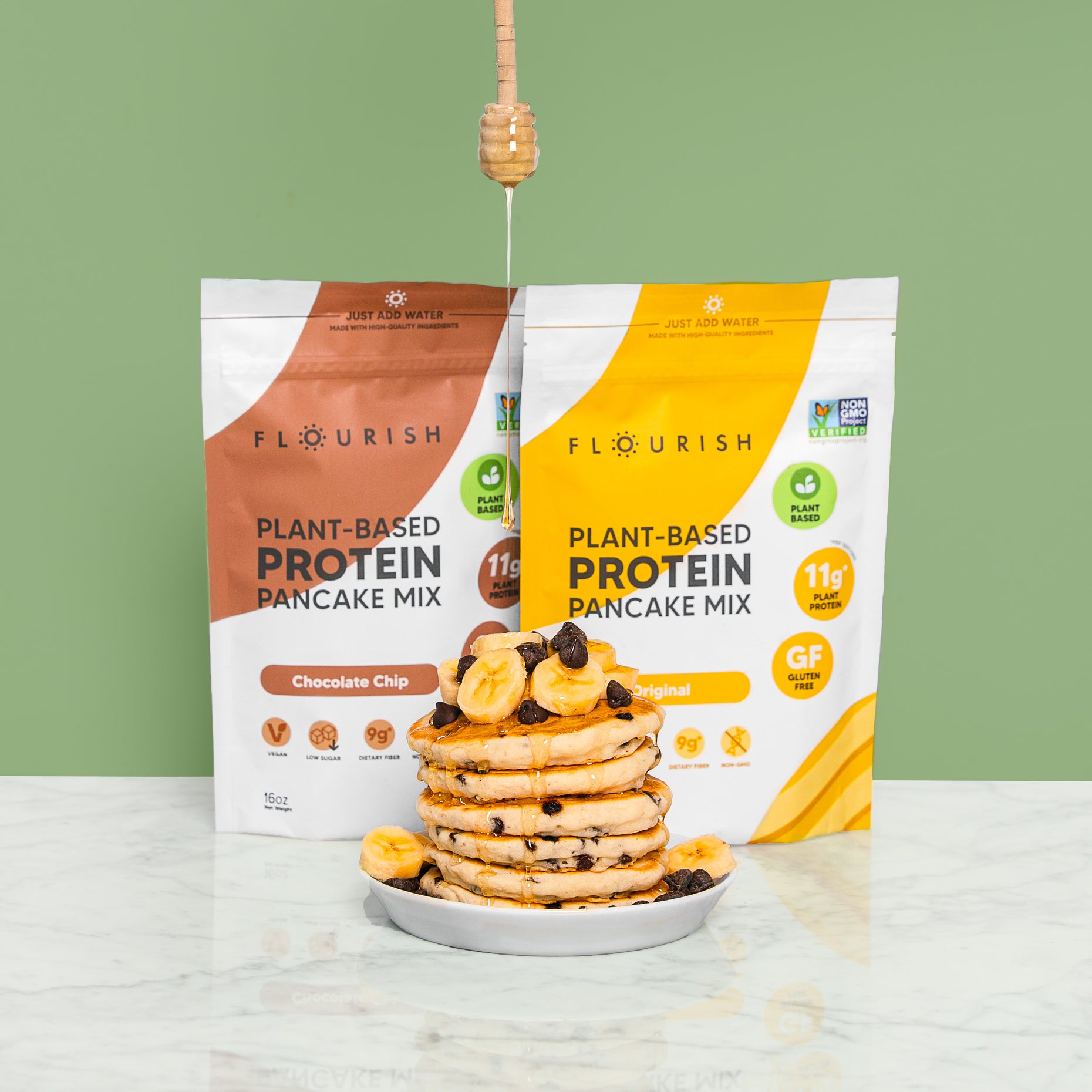 High Protein Pancake Mix | Flourish Pancakes