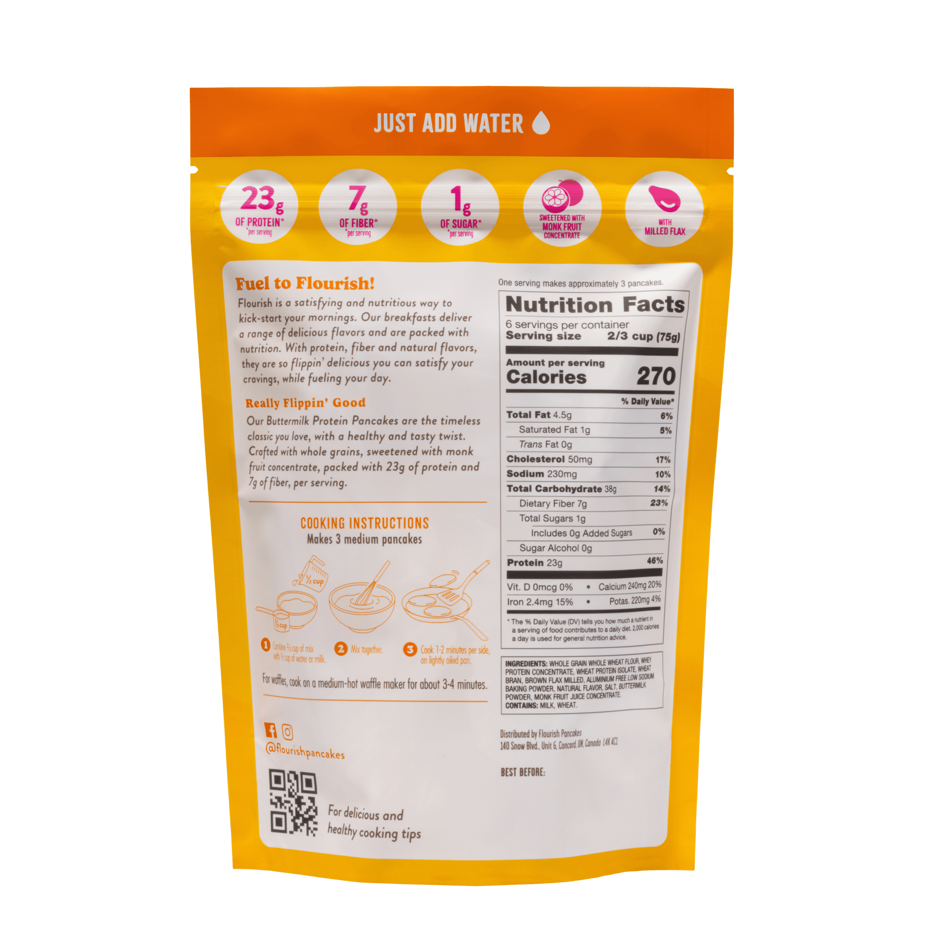 Buttermilk Protein Pancake Mix | Shop | Flourish Pancakes
